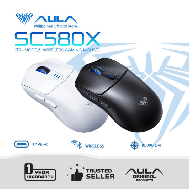 AULA SC580X Wireless Gaming Mouse – 3 Mode, 10000 DPI | Lazada PH