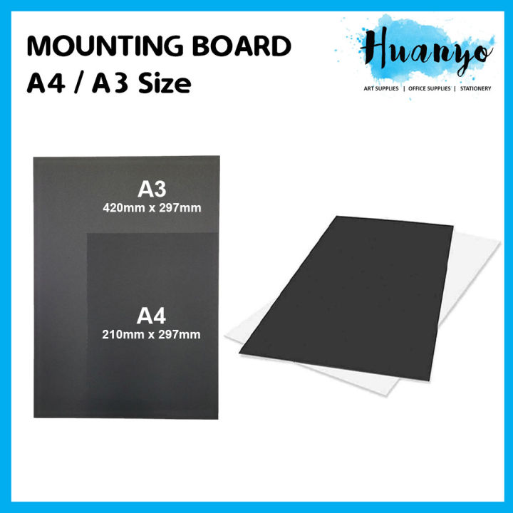 Black Mounting Board (A4, A3 Size) [Modeling / DIY Craft Board, Per PCS] | Lazada