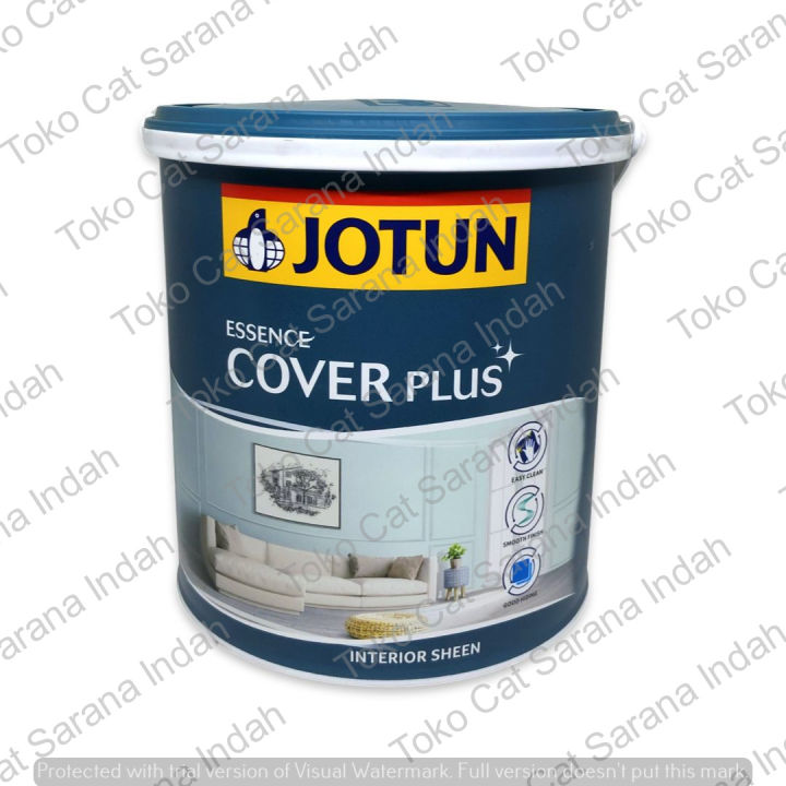 JOTUN ESSENCE COVER PLUS SHEEN - WHITE 3.5LT / 5 KG CAT TEMBOK DALAM ...