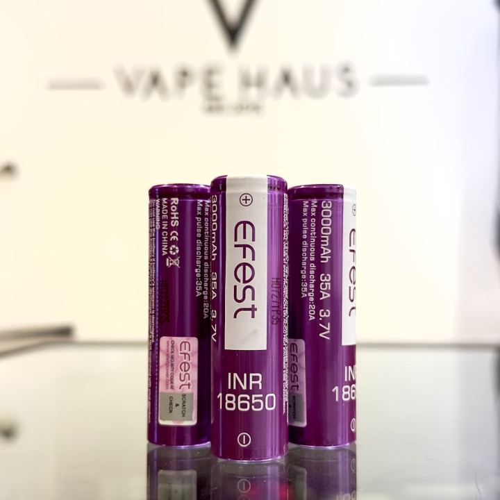 EFEST high performance INR 18650 3000mAh 35A battery (flat top) | Lazada PH