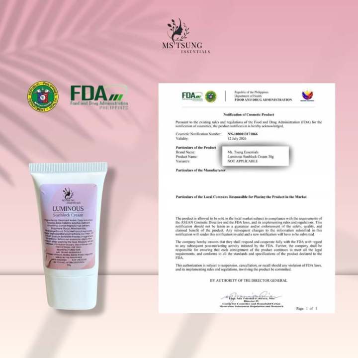 LUMINOUS SUNBLOCK CREAM (30g) Sunscreen | Lazada PH