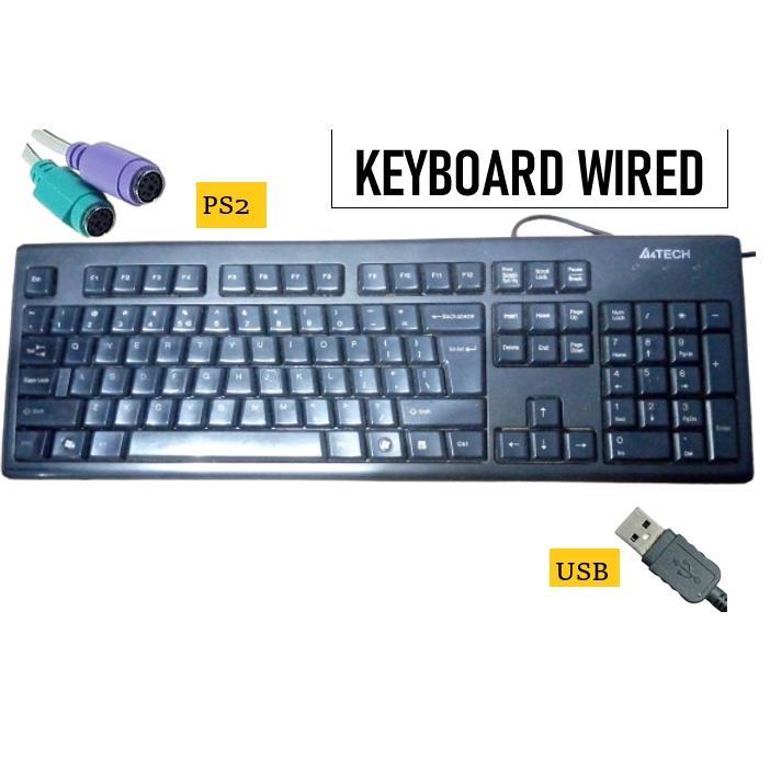 COD A4TECH KEYBOARD AND MOUSE BIG USB AND PS2 TYPE | Lazada PH