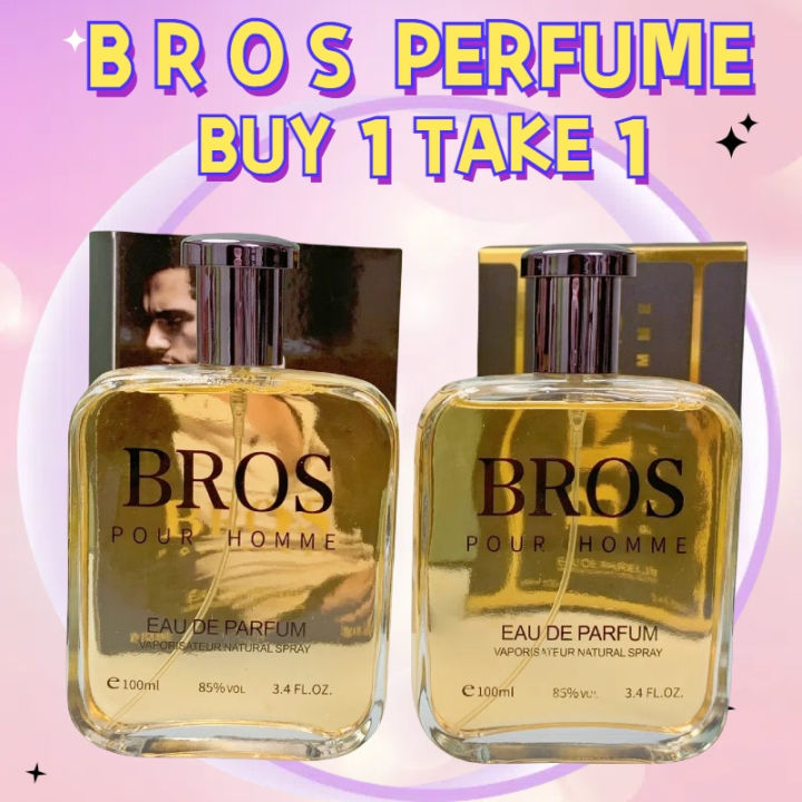 【BUY 1 TAKE 1 】BROS Perfume Spray For Men 100ML With Box | Lazada PH
