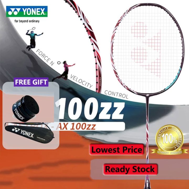 Original YONEX ASTROX 100ZZ Kurenai Badminton Racket Full Carbon NANOFLARE 1000Z Single 4U 83g ...