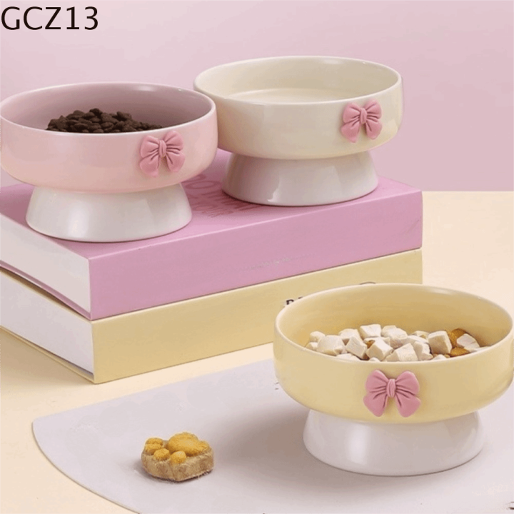 GCZ13 Đế chống trượt Bát sứ cho mèo Dung lượng lớn Màu sắc macaron Bát ...