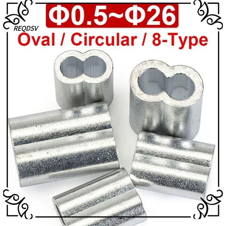 REQDSV 10-50Pcs Double Hole Crimp Sleeve M1 to M12 Fixing Clip Wire ...