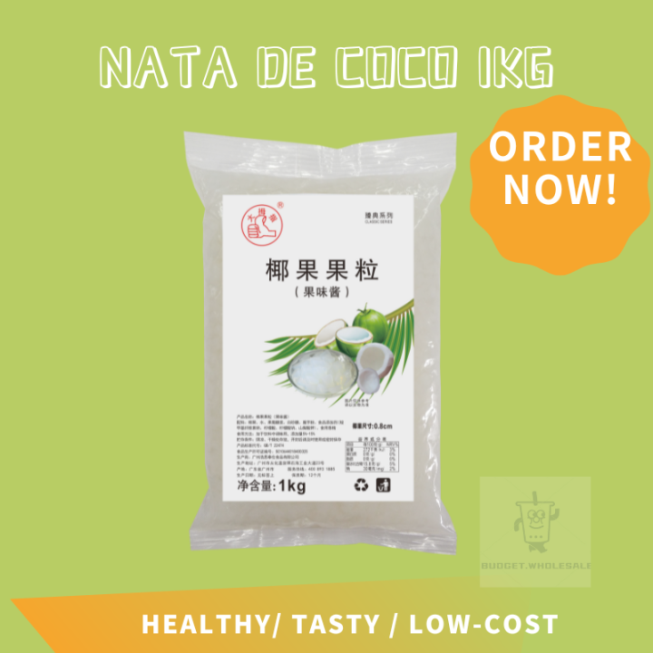 SCL NATA de COCO BAGGED 1KL sinkers for fruit teas, milkteas, halo-halo ...