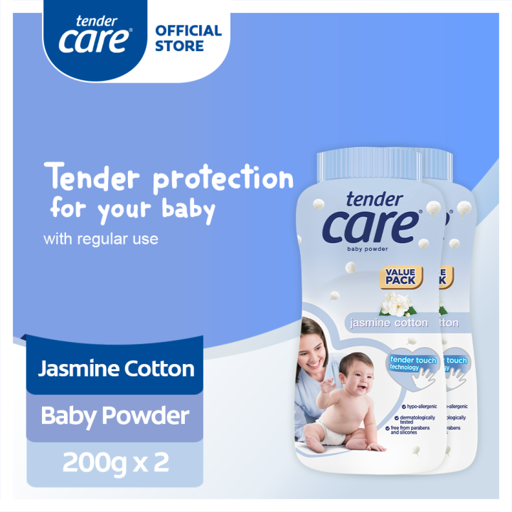 Tender Care Jasmine Cotton Baby Powder - Hypoallergenic ...