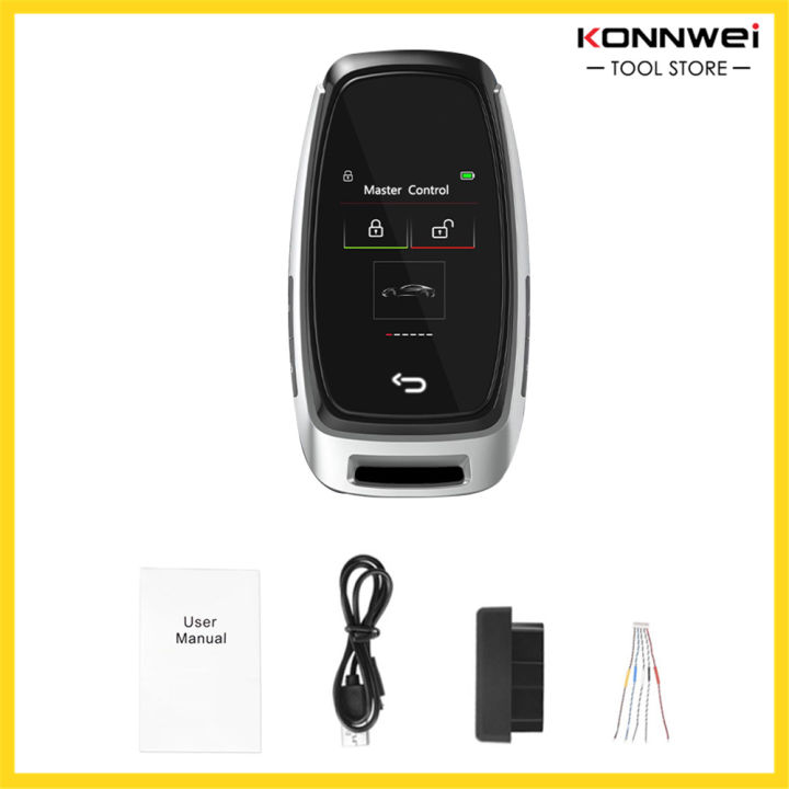 Car Intelligent Key with LCD Touchscreen Comfort Access Keyless Entry ...