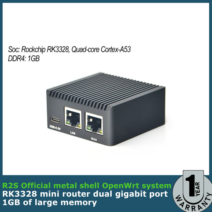 Nanopi│R2S Official metal shell OpenWrt system RK3328 mini router dual ...