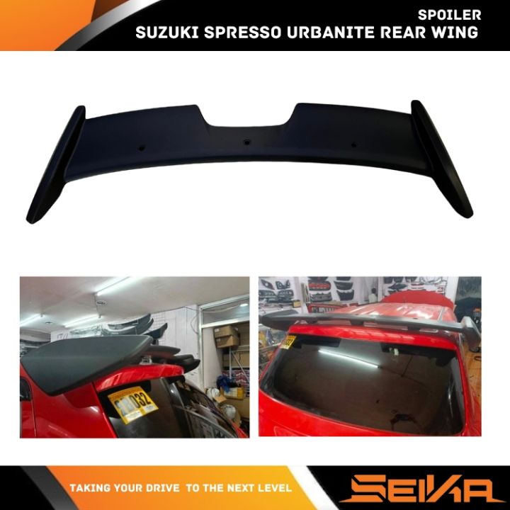 Suzuki Spresso Spoiler, Urbanite Rear Wing Spoiler, (Matt Black ...