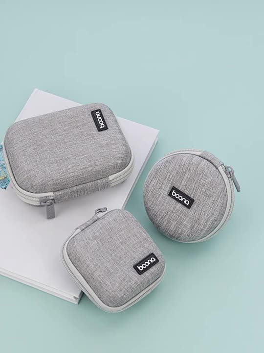 Boona mini headphone case earphone bag earbuds storage for memory card ...