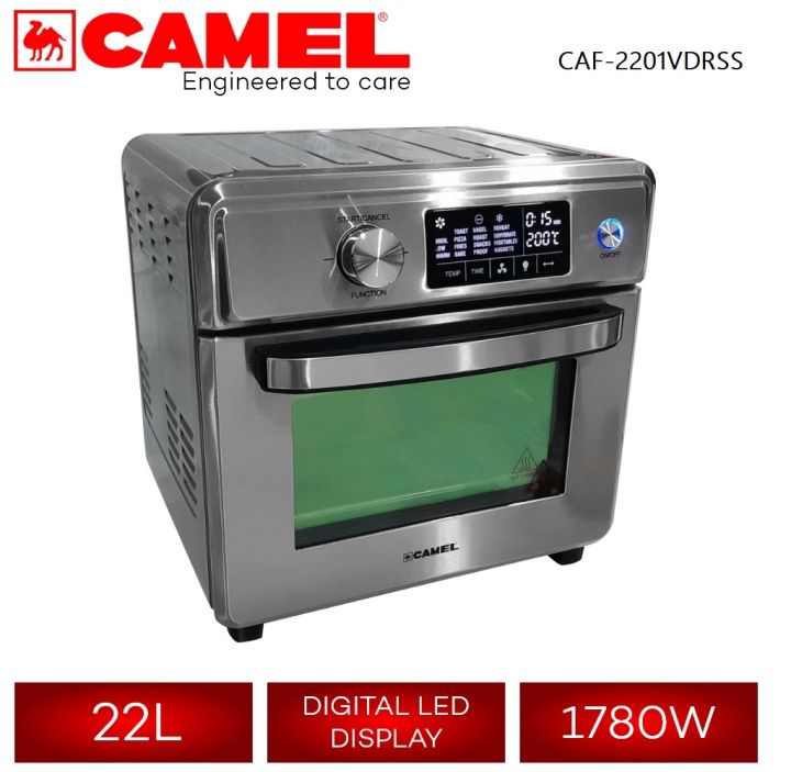 Camel Air Fryer Oven 22 liters CAF-2201VDRSS Digital with Stainless ...