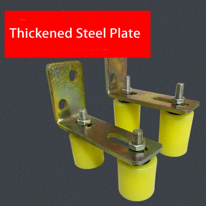 Roller Bearing For Sliding Gate Nylon Top Guide Roller With L Bracket ...