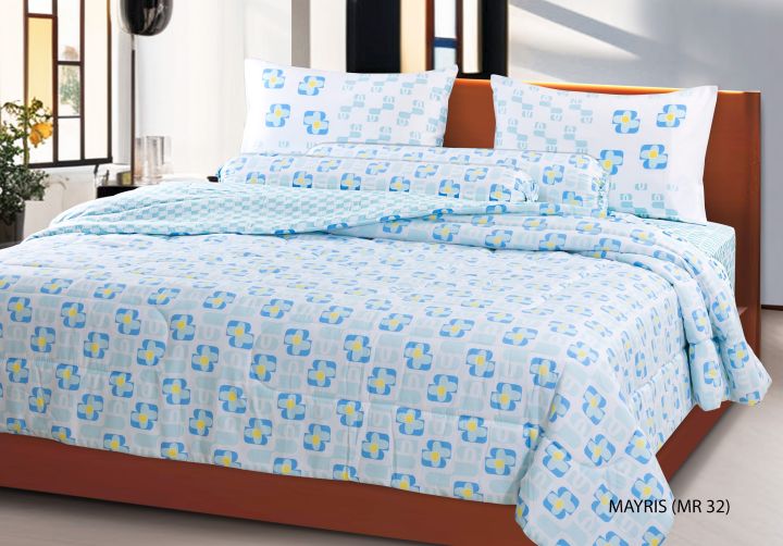 STEVENS ชุดเครื่องนอน ดีไซน์ MAYRIS รุ่น SOFTEX เนื้อผ้าไมโครไฟเบอร์ | Lazada.co.th