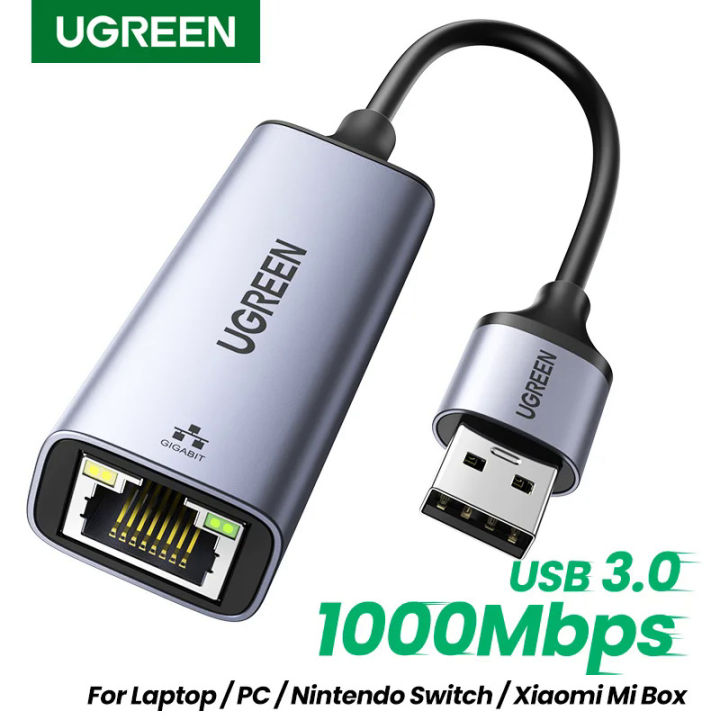Ugreen USB Ethernet adapter 1000100Mbps USB3.02.0 to RJ45 Lan for ...