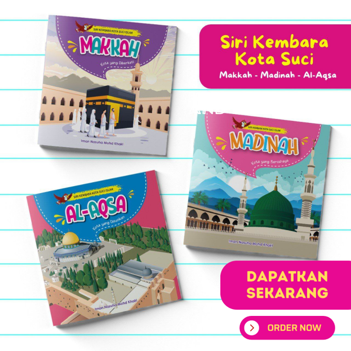 Aras Mega : Set Siri Kembara Kota Suci Islam : AL-AQSA, MAKKAH, MADINAH | Lazada