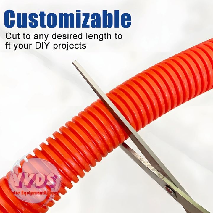 PVC ORANGE FLEXIBLE HOSE 1/2 ELECTRICAL CONDUIT (SOLD PER METER ...