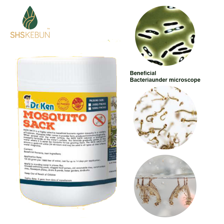 Dr Ken Mosquito Sack 200g Bacteria Kuman Nyamuk SHS Kebun | Lazada