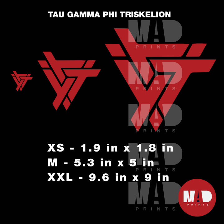 Tau Gamma Phi icon logo Decal Waterproof Sticker | Lazada PH