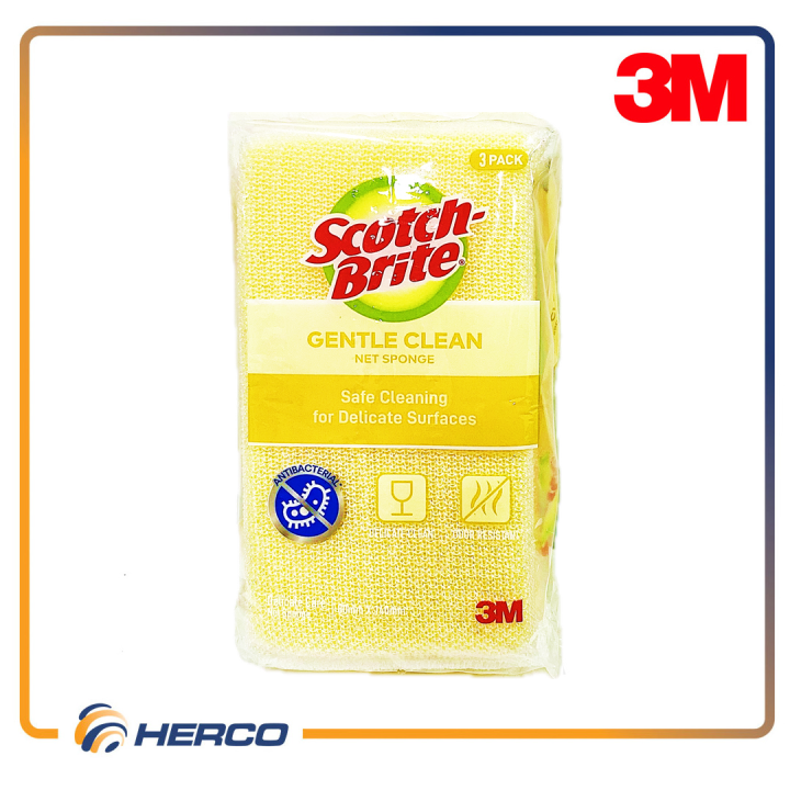 3M Scotch Brite Gentle Clean Net Sponge 3PC/VP | Lazada PH