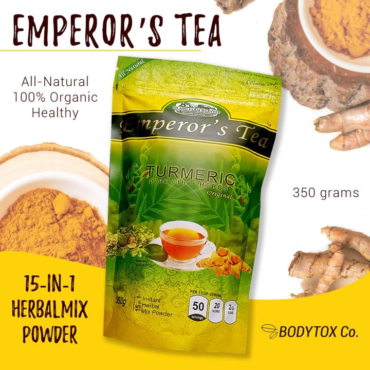 Turmeric Tea Emperors Tea 15 in 1 Original Turmeric Powder All Natural ...