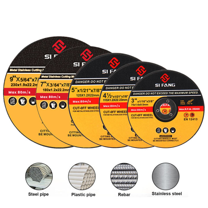 SI FANG 75mm/115mm/125mm/150mm/180mm Resin Cutting Wheel Ultra Thin ...
