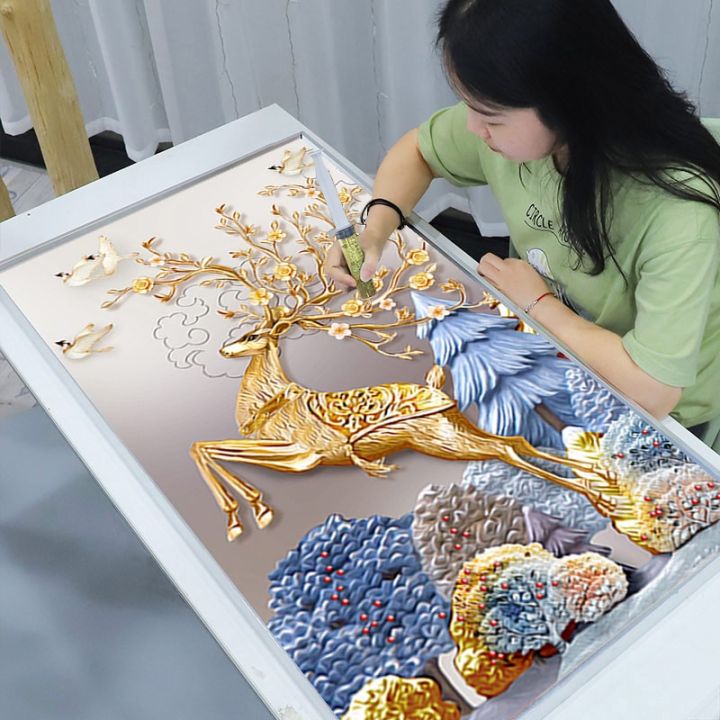 DIY Diamond painting 5D Diamonds mosaic Animal Deer Elk Rhinestone ...