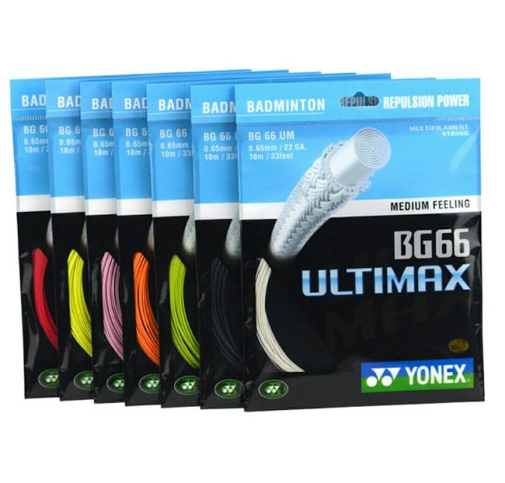 Badminton String BG66 ULTIMAX Strings BG66 String (0.65mm) Muti Color ...