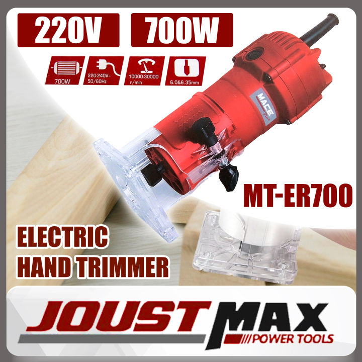 Mace Plus MT-ER700 220V 700W Electric Wood Trimmer Router Machine Wood ...