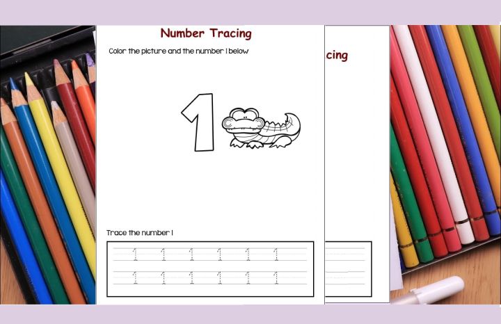 Numbers 1-15 Tracing Practice Worksheets Activity Passages Preschool ...
