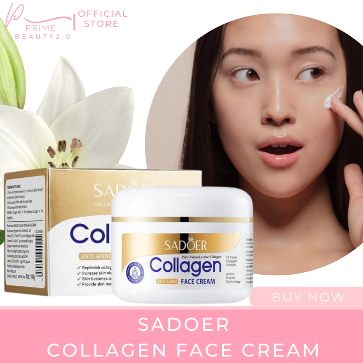 SADOER Collagen Face Cream 100g Whitening Moisturizing Anti-wrinkle ...