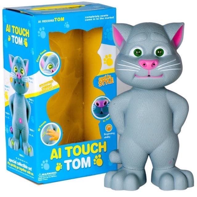 Talking Tom AI Touch ai record carries the function of copying sound ...