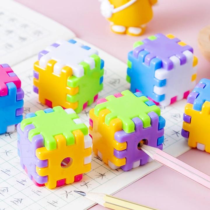 Creative Simple Rubik's Cube Pencil-Sharpener Student Stationery School ...