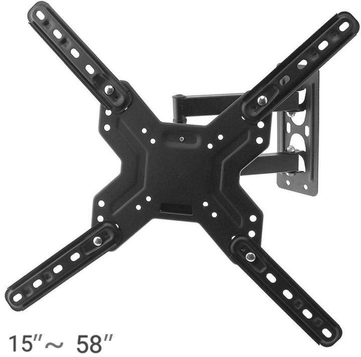 15 -58 Fully Adjustable Swivel Tilt LCD LED Triple Arm TV Wall Mount ...
