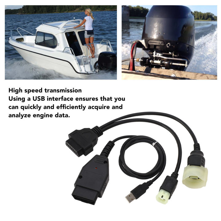 Diagnostic USB Cable Kit 8.7 Version Outboard Engine Diagnostic Cable ...