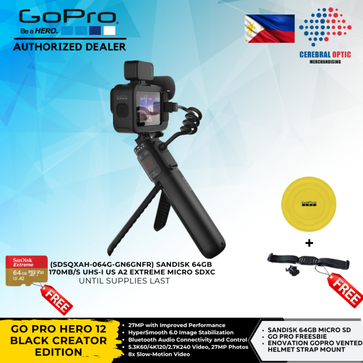 GO PRO HERO 12 BLACK / BLACK CREATOR EDITION, 8-bit, 10-bit, 360 ...