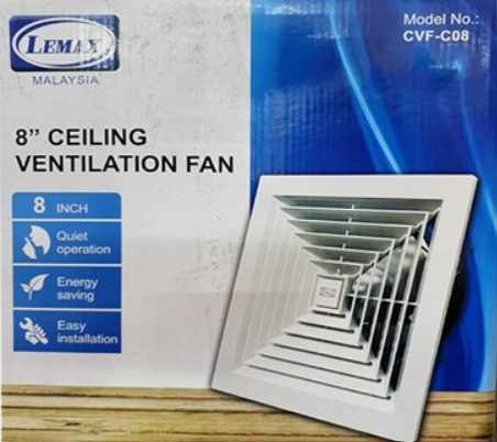 Lemax 8" Ceiling Ventilation Fan CVF-C08 | Lazada