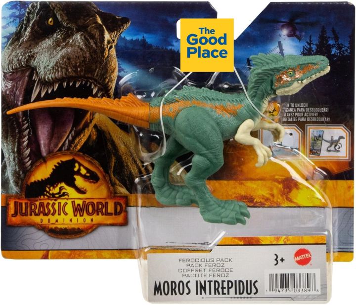 MATTEL Jurassic World Dominion Ferocious Pack Moros Intrepidus Figure ...