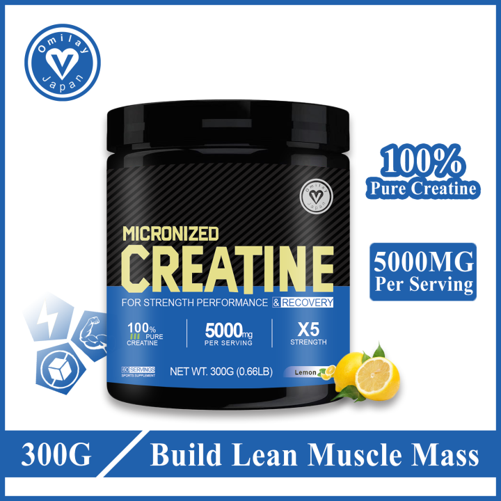 Omilay Pure Creatine Monohydrate Powder Muscle Support Easy to mix ...