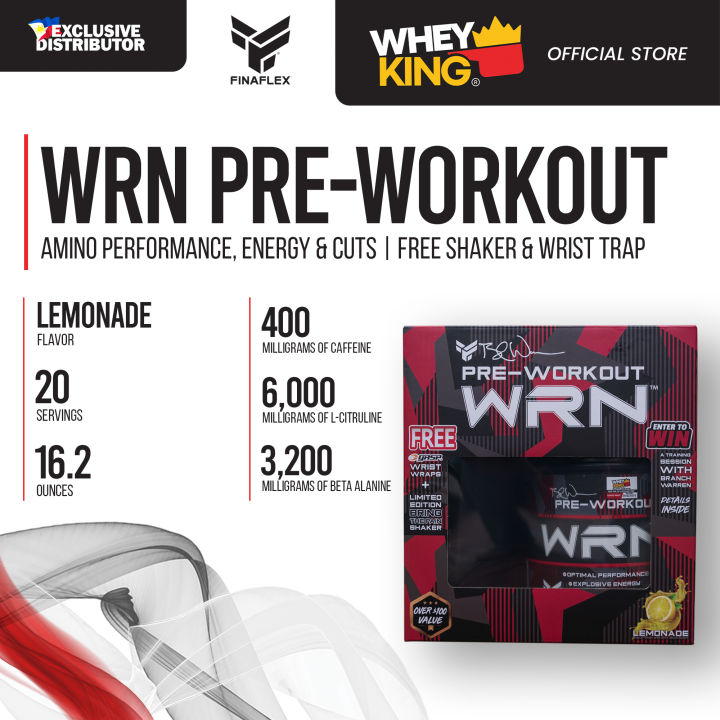 Finaflex WRN Pre-Workout - 20 serv. with Free Limited Edition Shaker ...