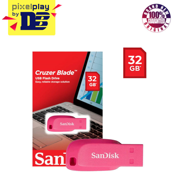 SanDisk Cruzer Blade USB Flash Drive 32GB Pink | Lazada PH