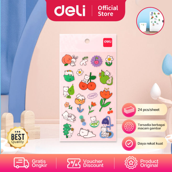 Deli Cartoon Sticker / Stiker Kartun Doodle 25927 25928 | Lazada Indonesia