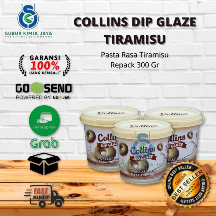 Collins Dip Glaze Tiramisu 300 Gr / Topping Pasta Tiramisu | Lazada ...