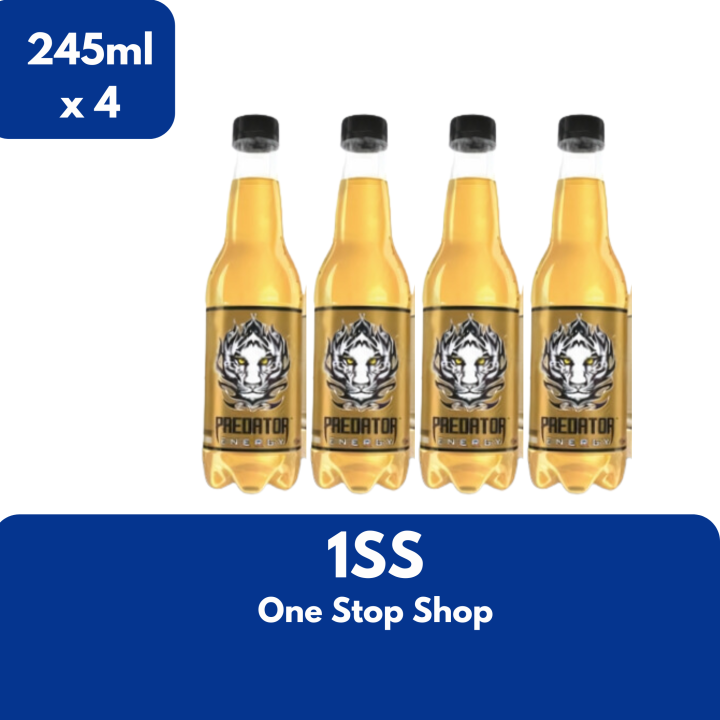Predator Gold Strike Energy Drink, 245ml set of 4 | Lazada PH