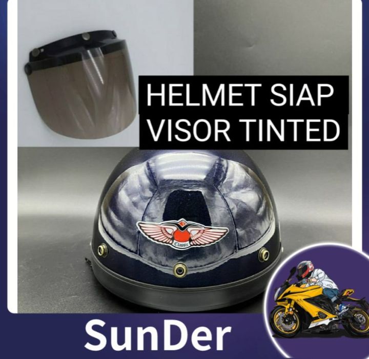 ready stock，siap100% Original III Steng Kura Kura Half Cut Helmet All ...