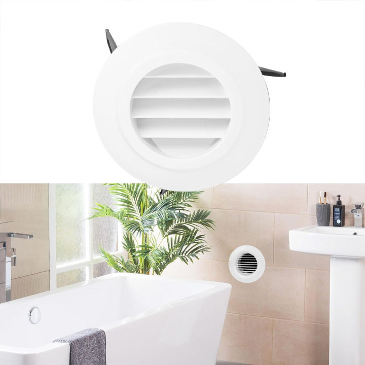 75mm Round Vent Cover 3 Inch Vent Cover Slant Louver Vent Grille Cover ...