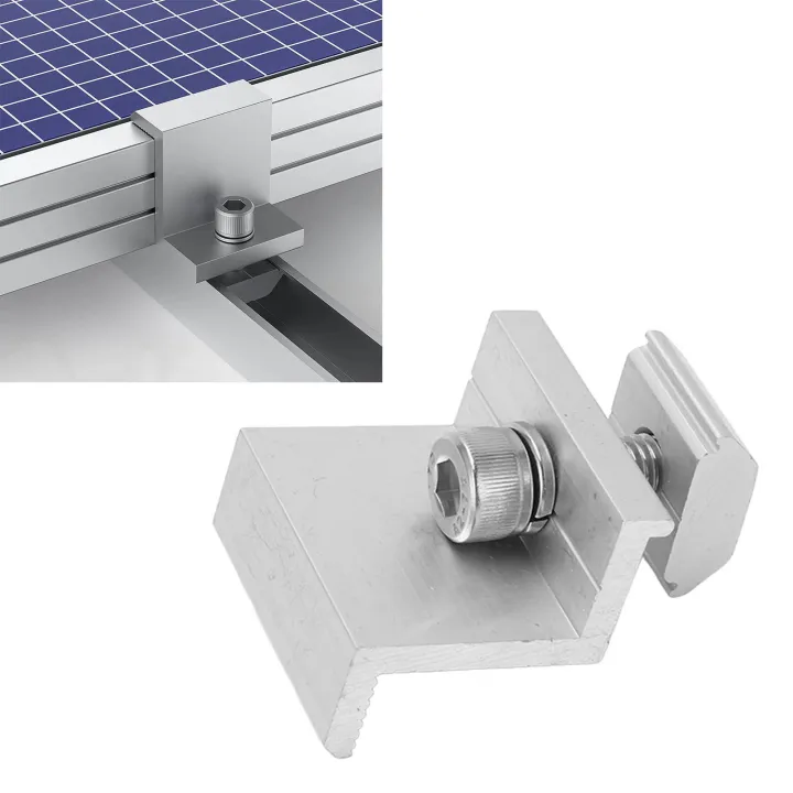 Solar Mount Z Brackets 10pcs Aluminum Alloy ขนาดมาตรฐาน PV Grounding ...