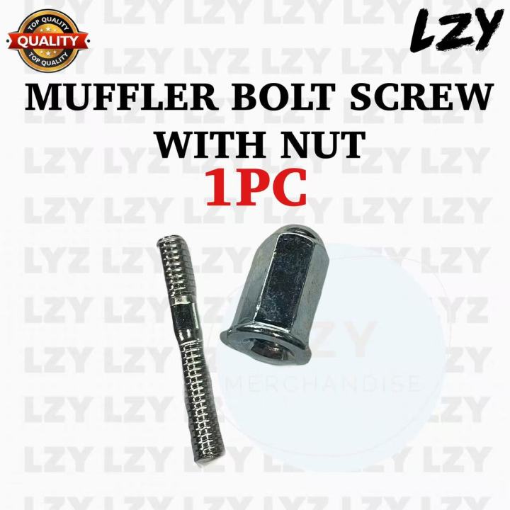 LZY 1PC Muffler Bolt Screw With Nut Set High Quality Motorcycle | Lazada PH