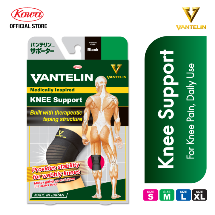 Vantelin Standard Support Knee Black S/M/L/XL [Exp date: April 2028 ...